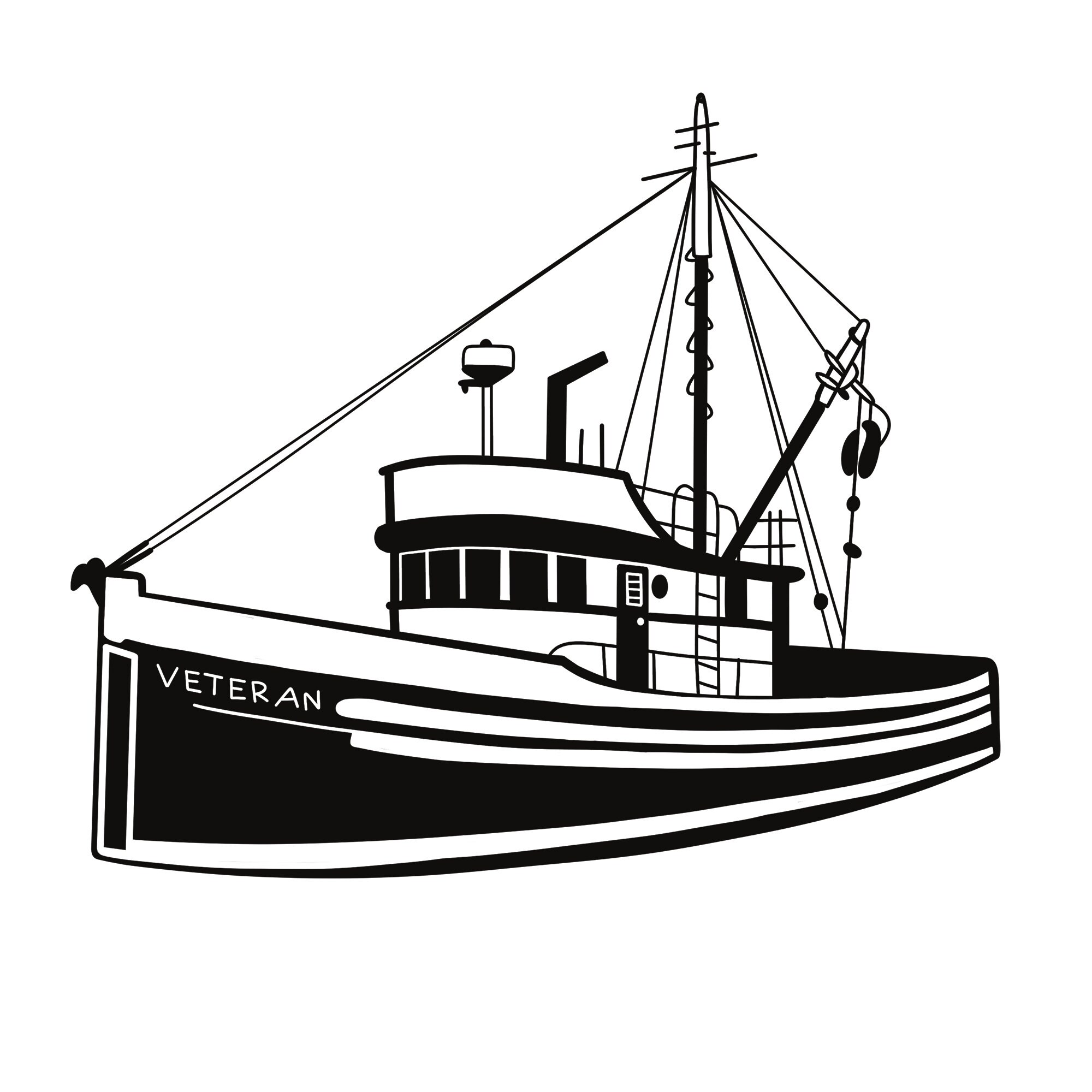 Custom Boat Portrait Simplified Vector Art - Etsy