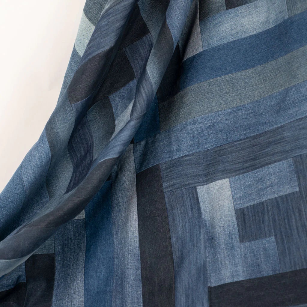 Denim Blanket From Recycled Materials, One of a Kind - Etsy