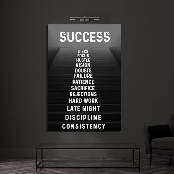 Success Motivation Poster - Etsy