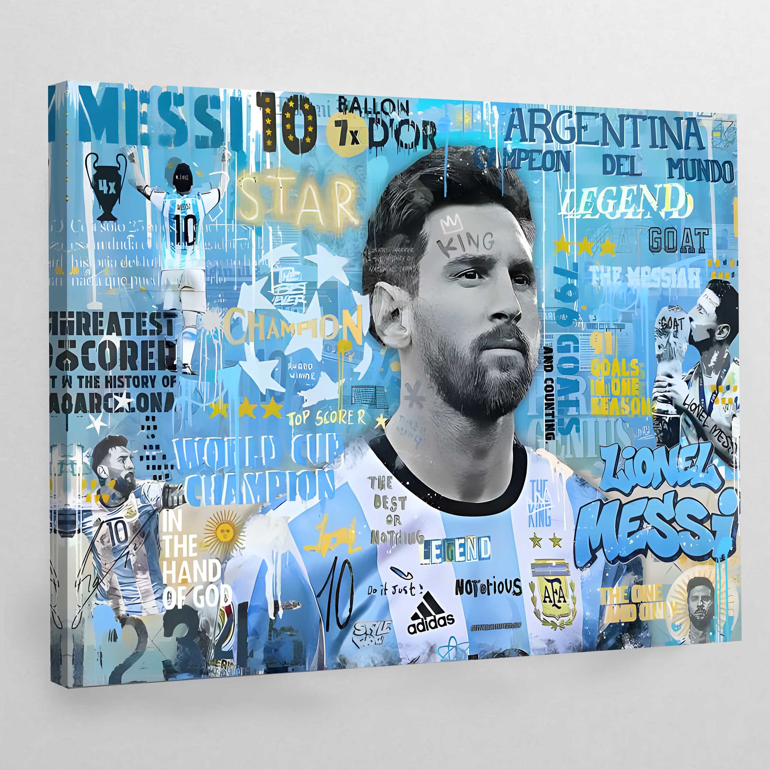 Lionel Messi Wall Art Lionel Messi Canvas Art Lionel Messi Poser Lionel ...