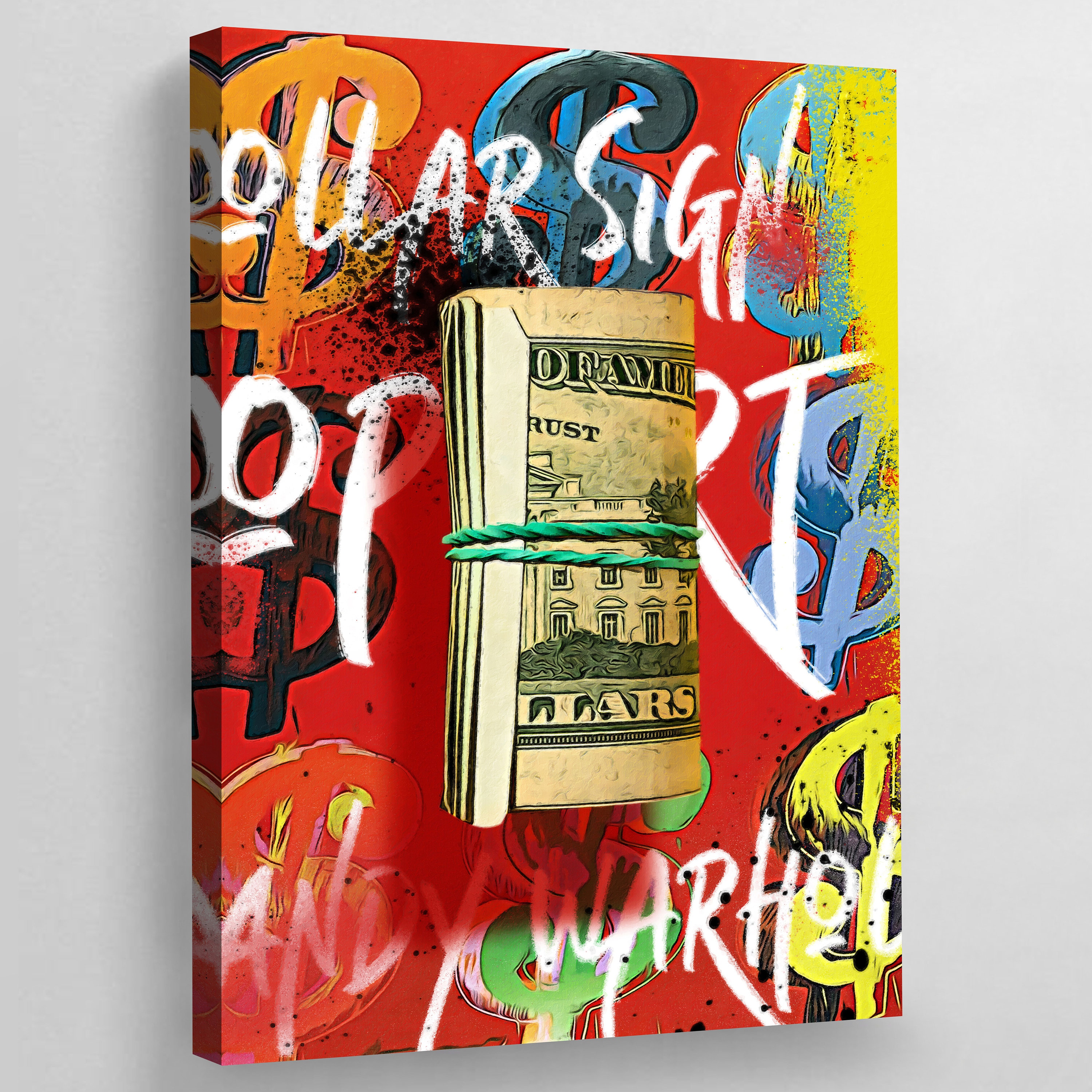 Andy Warhol Dollar Sign Andy Warhol Dollar Sign Canvas Andy Warhol ...