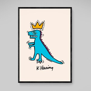 Dinosaur Wall Art Pop Art Pop Art Canvas Poster Pop Art Print Gift for ...