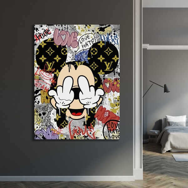 Mickey Middle Finger - Etsy