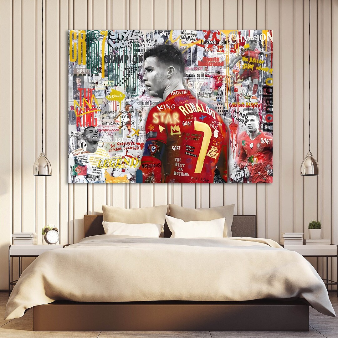 Cristiano Ronaldo Wall Art Cristiano Ronaldo Canvas Art Cristiano ...