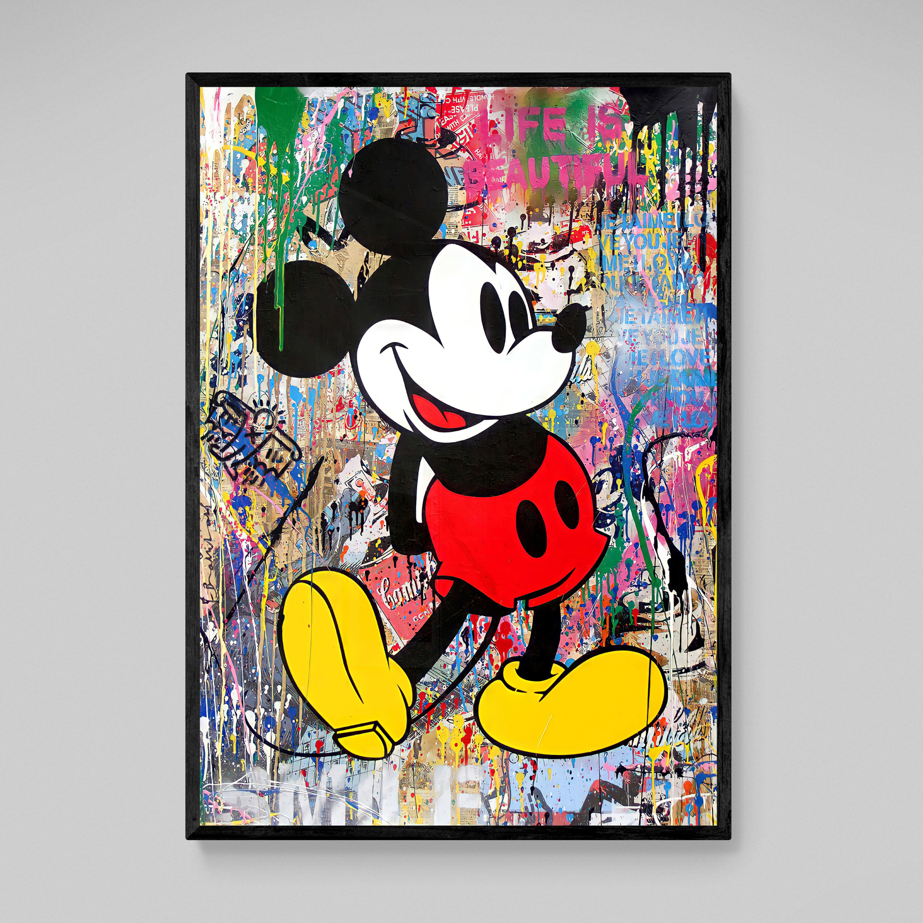 Mickey Mouse Wall Art Disney Wall Art Mickey Mouse Canvas Mickey Mouse ...