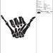 Skeleton Hand Hang Ten / Hang Loose 3.3" X 5" Embroidery Design - Etsy