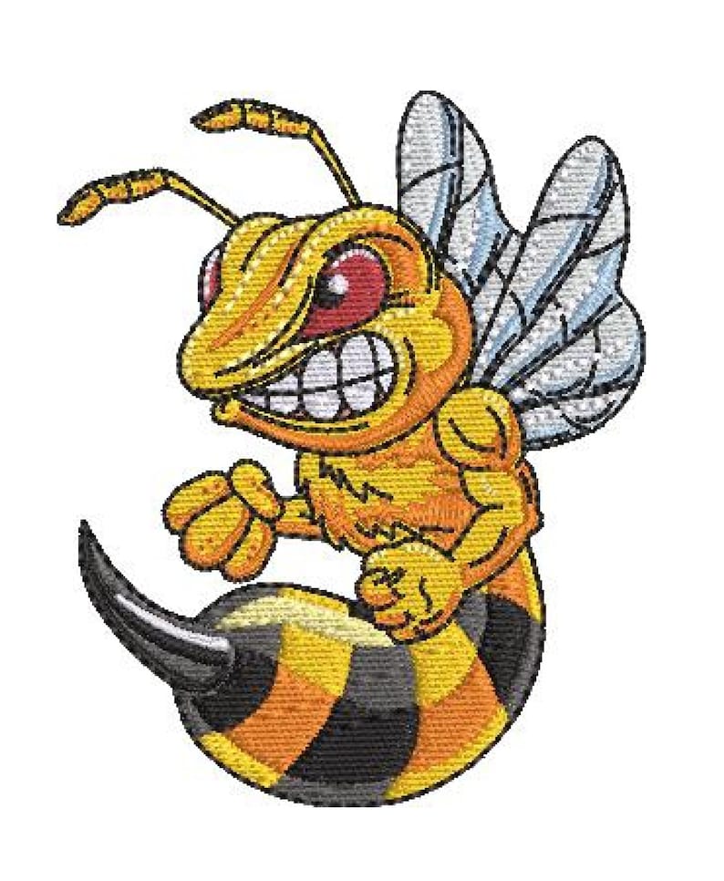 Angry Hornet Embroidery Design Sizes: 3 X 4 - Etsy