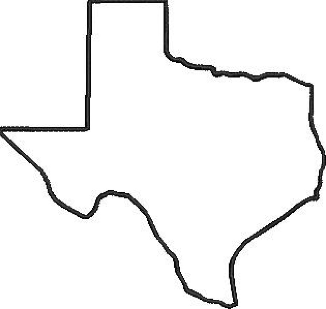 Texas Outline 3" X 3" Embroidery Design - Etsy