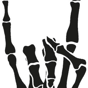 Skeleton Hand Two Fingers 3.9" X 7.7" Embroidery Design - Etsy
