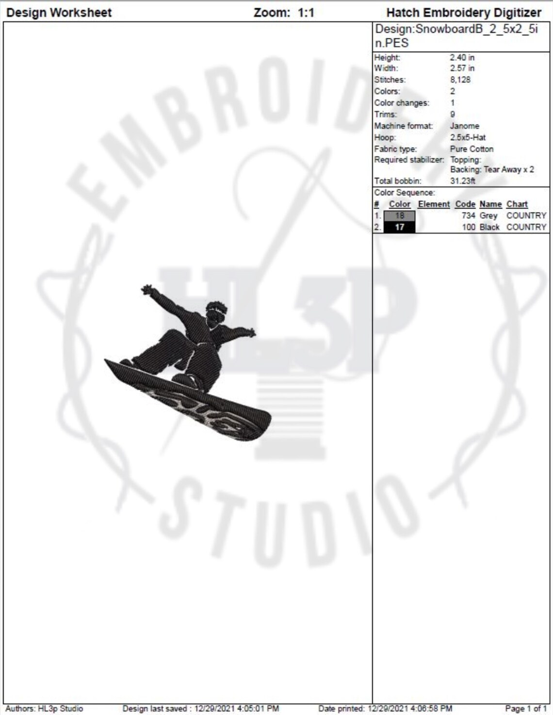 Snowboarder Embroidery Design - Etsy