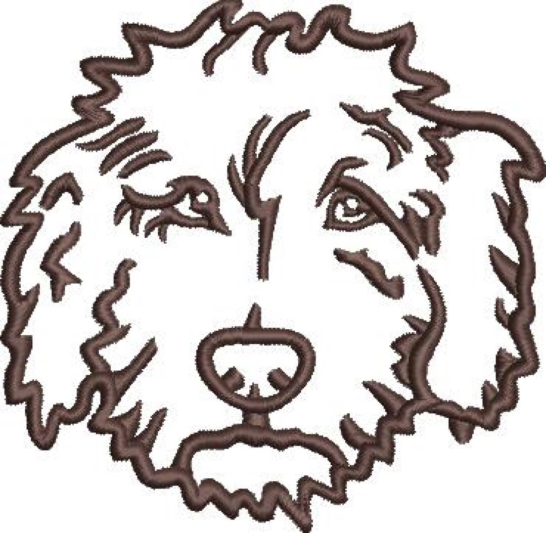 Labradoodle Dog 4 X 4 Embroidery Design - Etsy