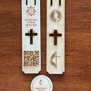 Prayer Coin Custom Laser Engraved Wooden Token With Both Sides Laser ...