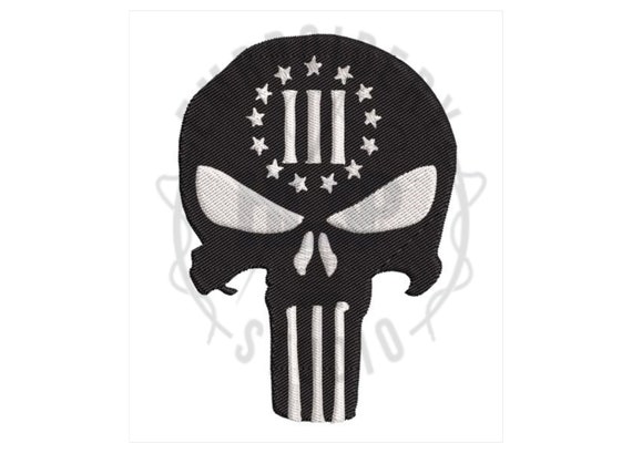 III Punisher Embroidery Design | Etsy