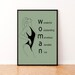 Sage Green Quotes Printable Woman Definition Success - Etsy