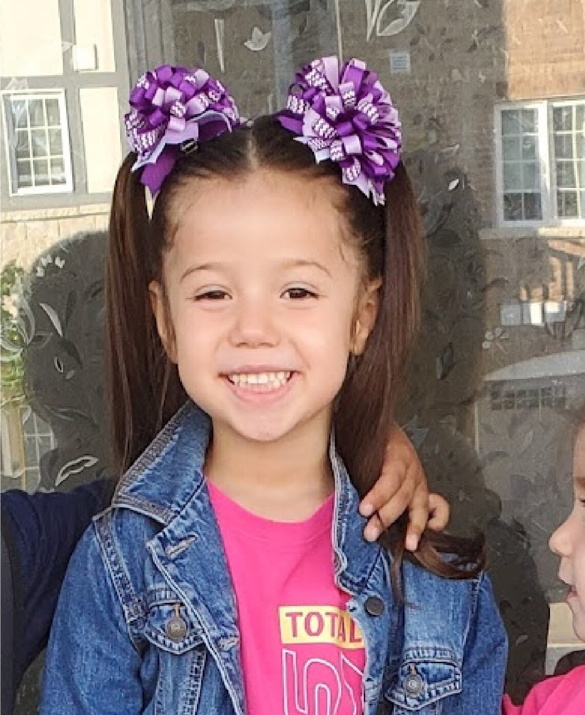 Purple Loopy Pompom Bows Large Loopy Bow, Loopy Pom Pom Pigtails - Etsy