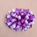 Purple Loopy Pompom Bows Large Loopy Bow, Loopy Pom Pom Pigtails - Etsy