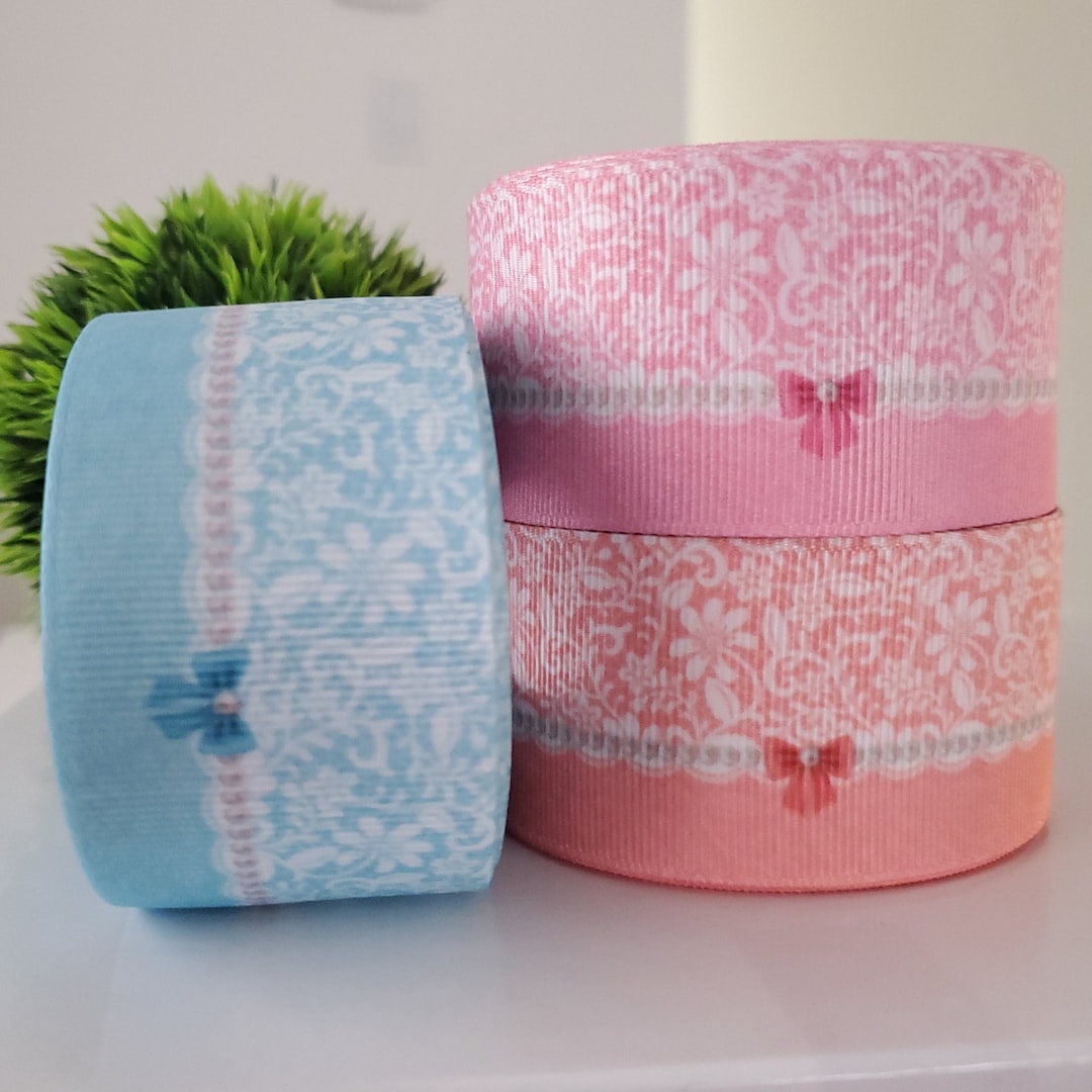 1.5gender Reveal Ribbon Baby Shower Printed Ribbon - Etsy