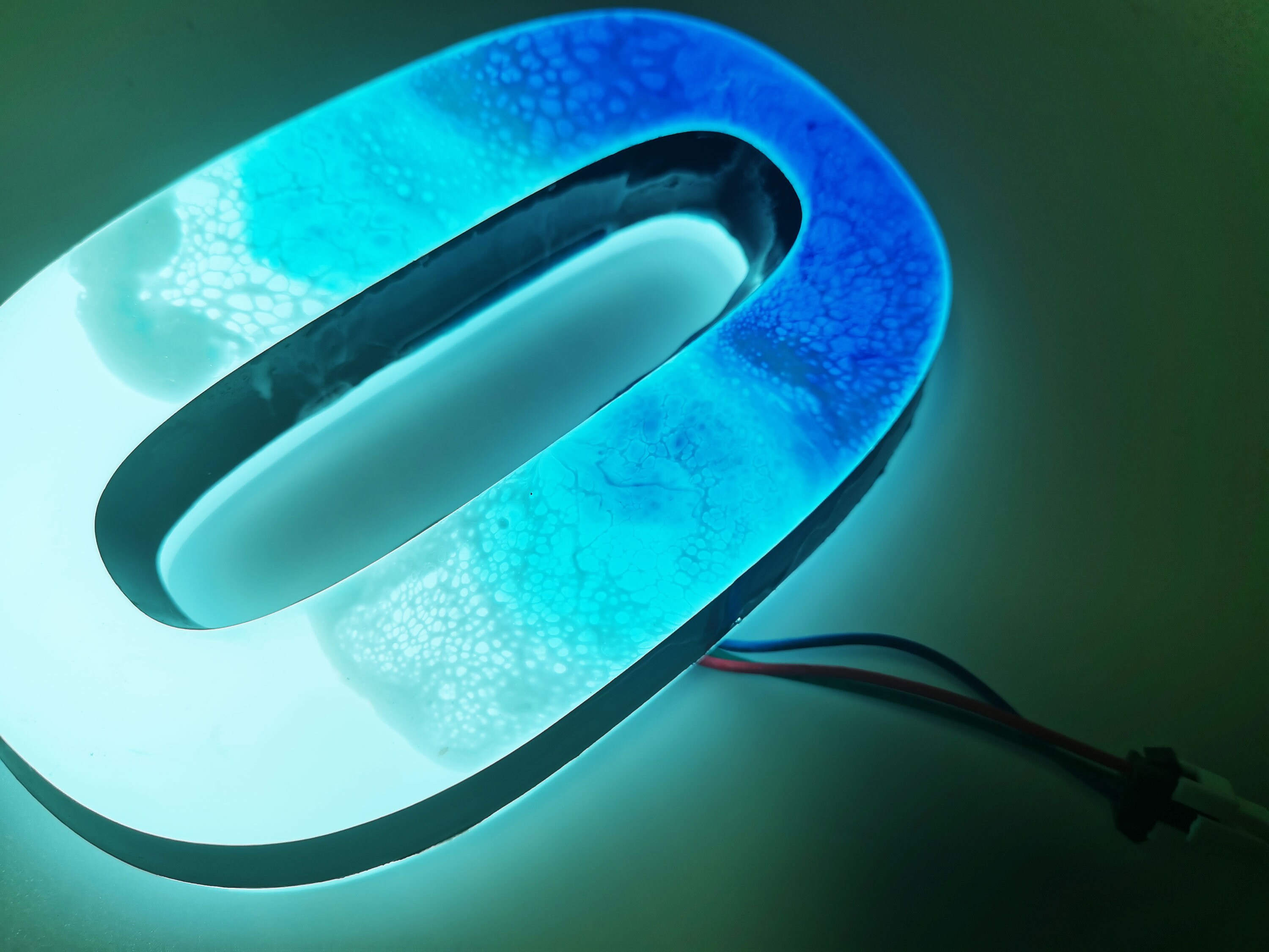 Beach House Number Ocean Style Art Design Letter Signage LED Epoxy ...