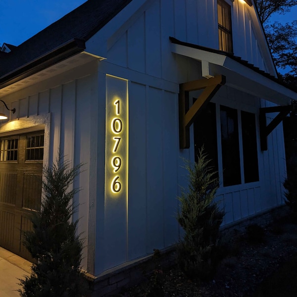 Battery Lighted House Numbers - Etsy