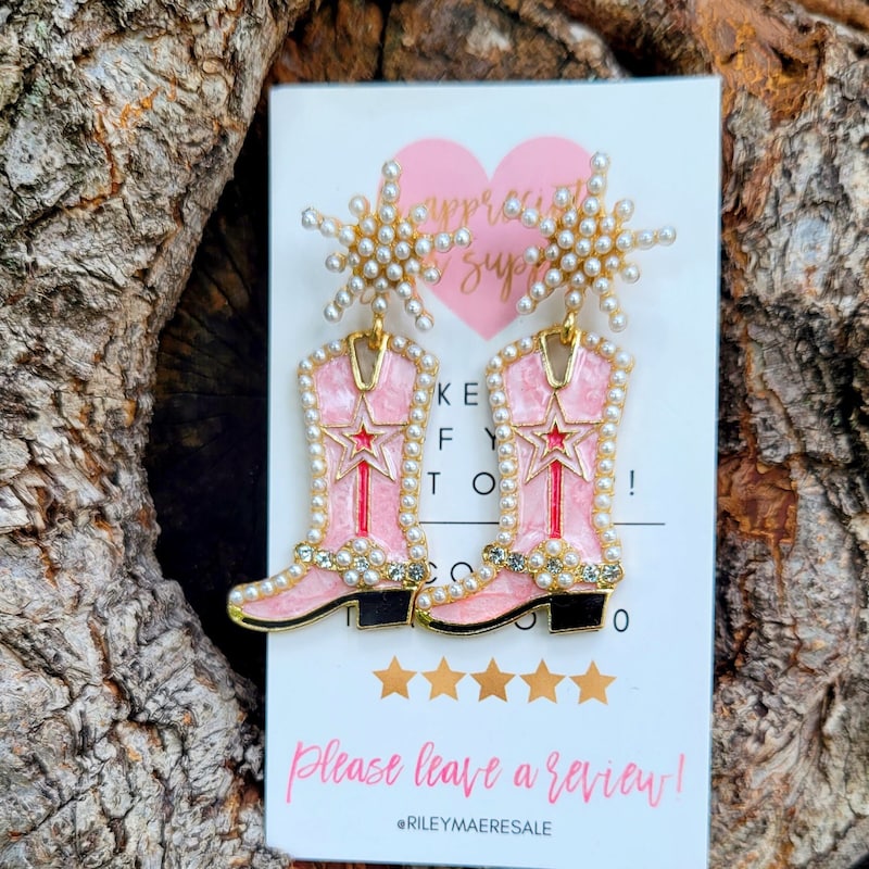 Boot Earrings - Etsy