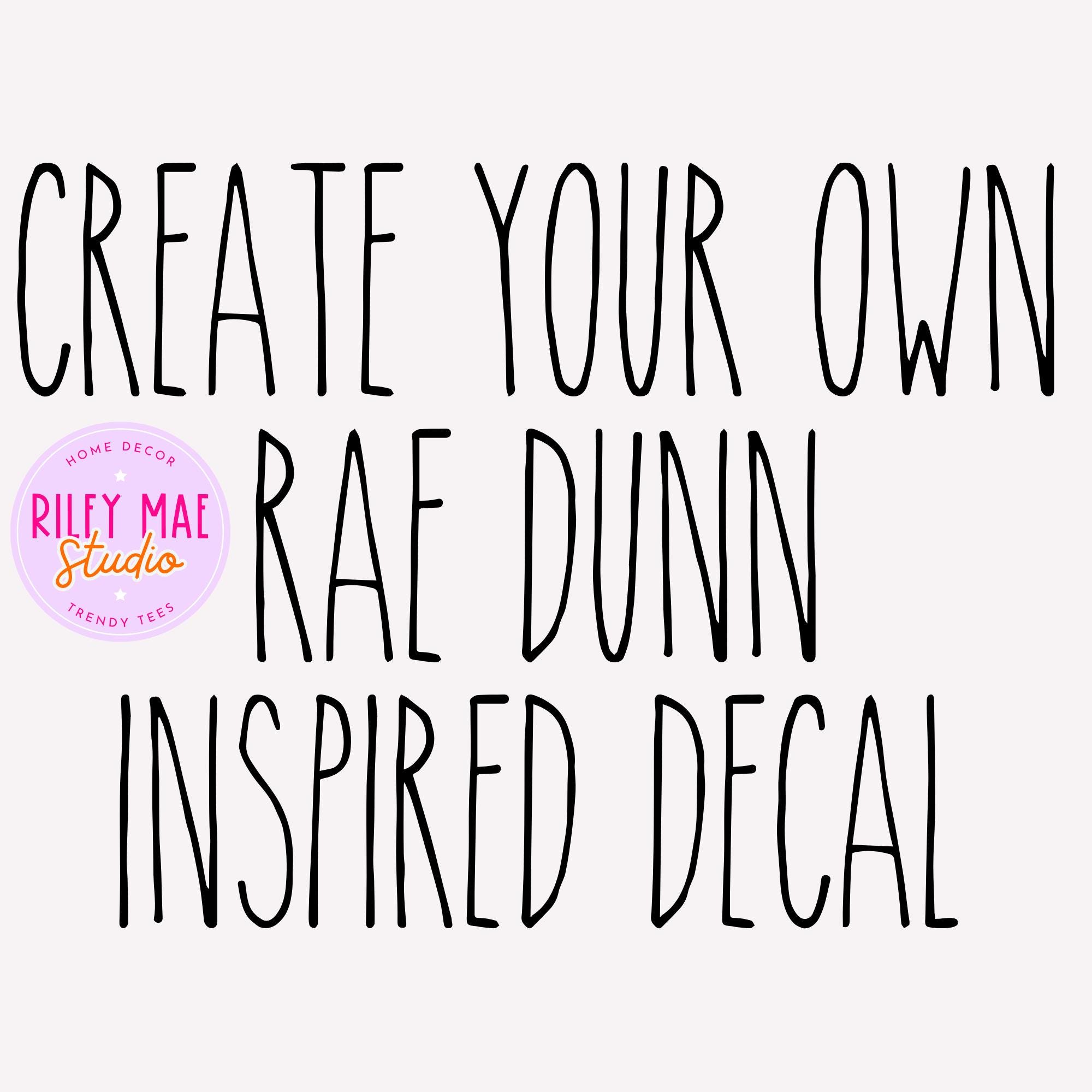 Rae Dunn Decals, Rae Dunn Font, Pantry Labels, Custom Rae Dunn, Rae ...