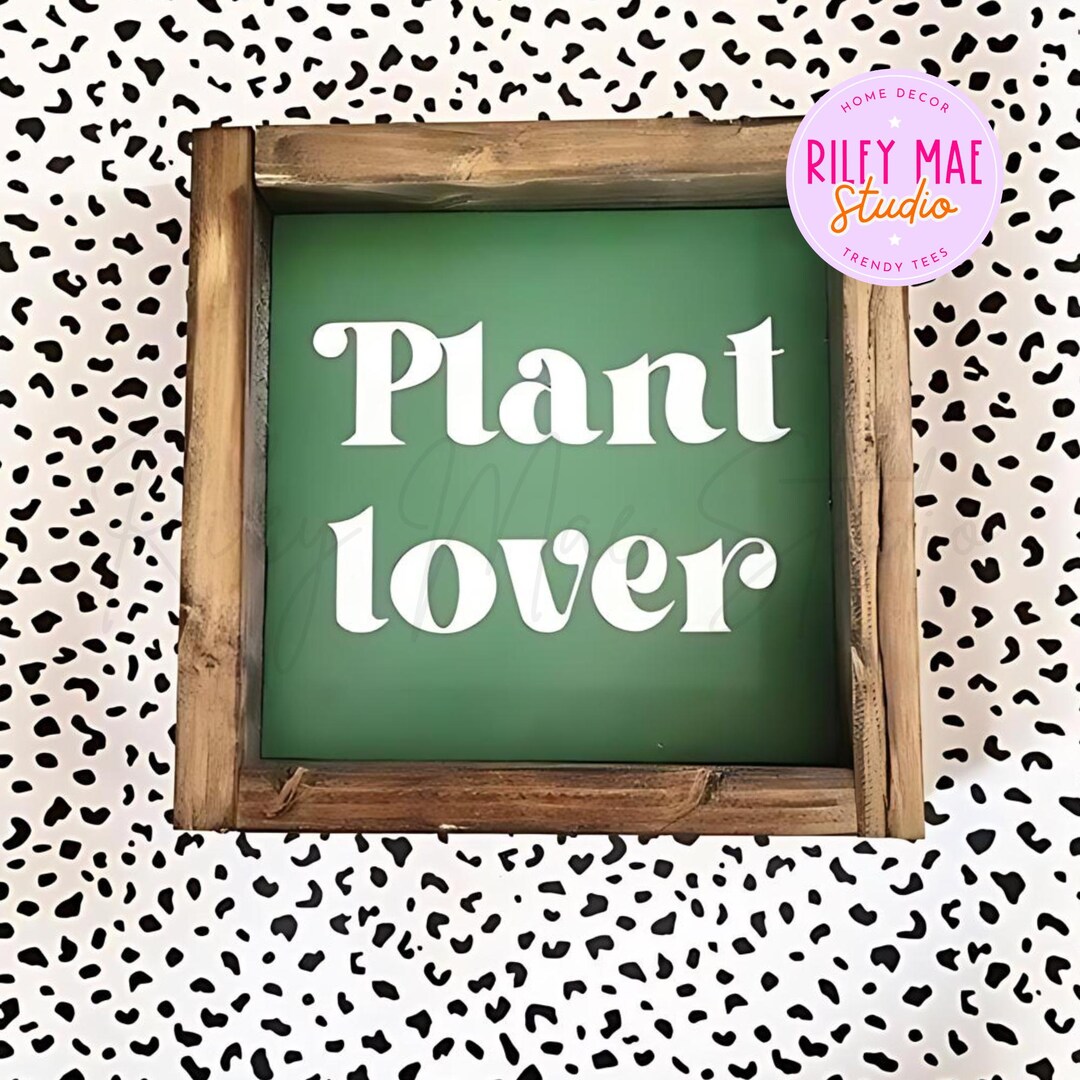 Plant Lover Sign, Funny Plant Decor, Florist Gift Green Thumb Boho ...