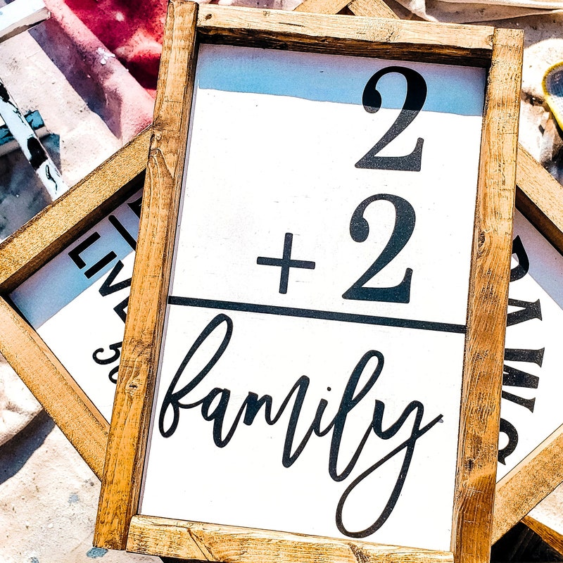 Blended Family Sign - Etsy