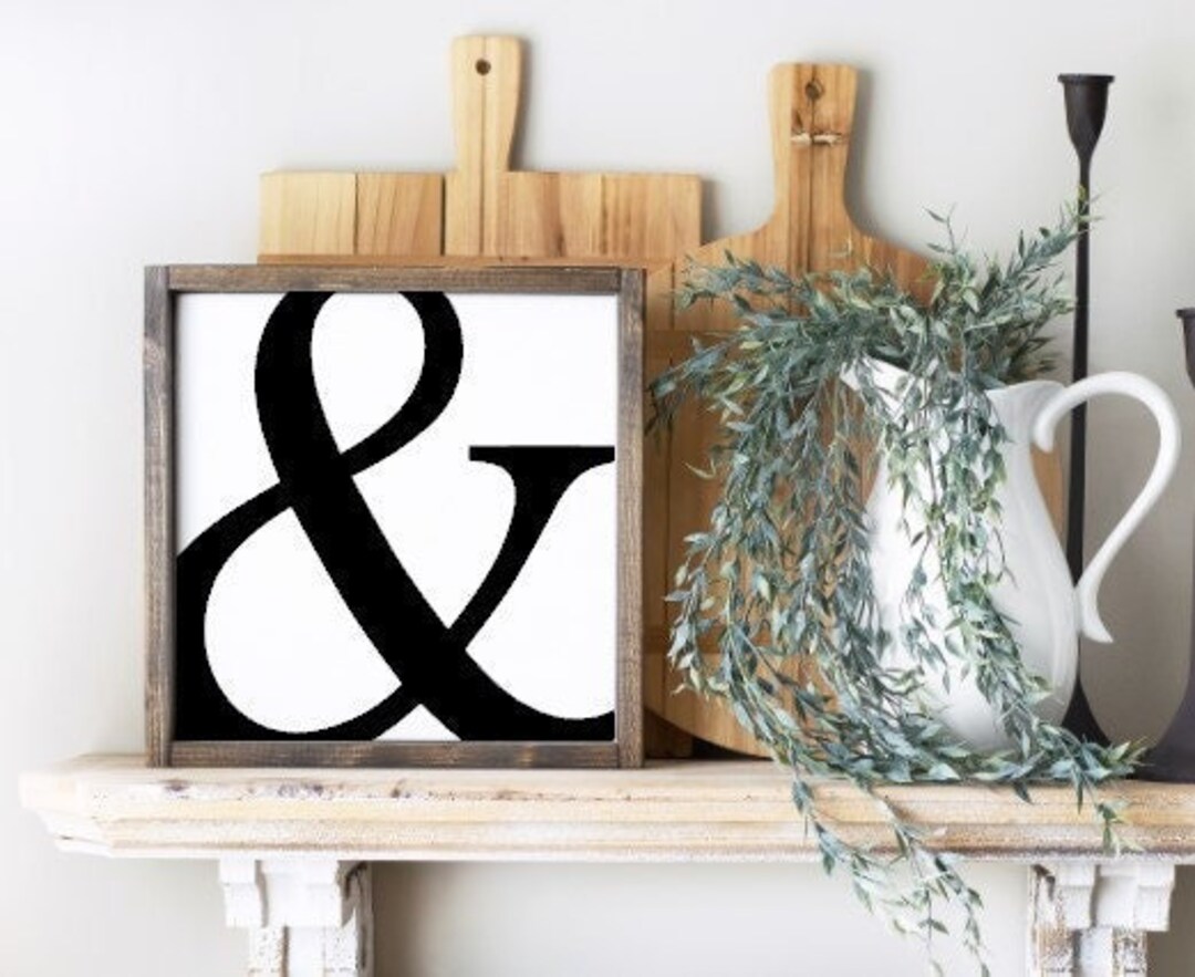 Ampersand Layering Sign, Farmhouse Layering Sign, Family Sign, Blended ...
