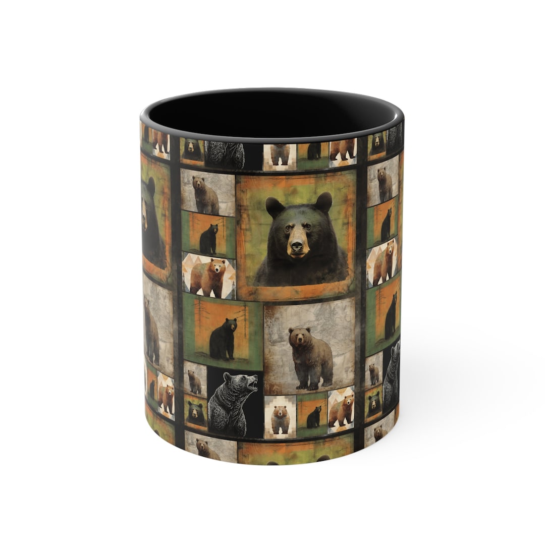 Black Bear Lodge Coffee Mug – Rustic Cabin Decor, Christmas Gift - Etsy