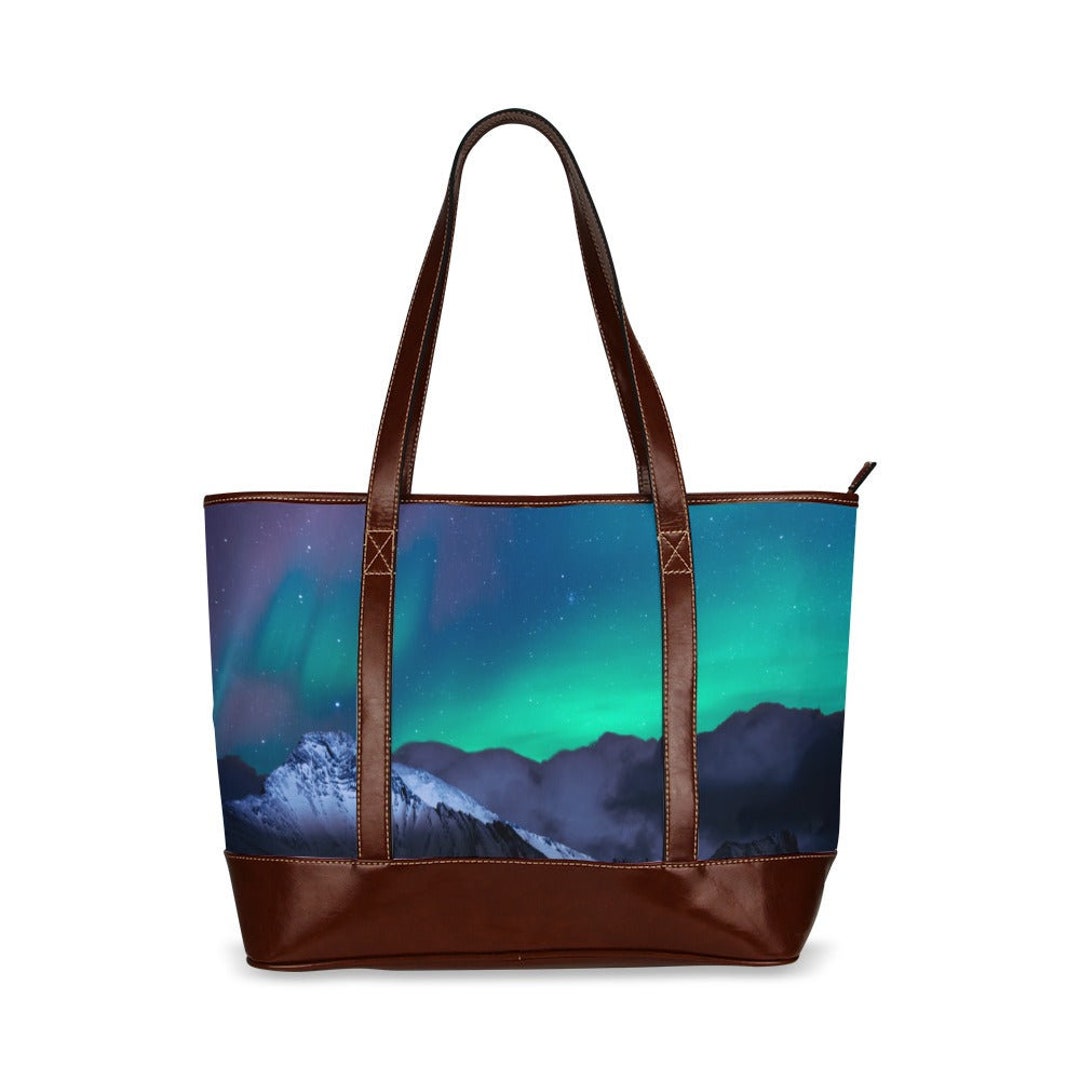 Waterproof Northern Lights Tote Bag Travel With Style and - Etsy
