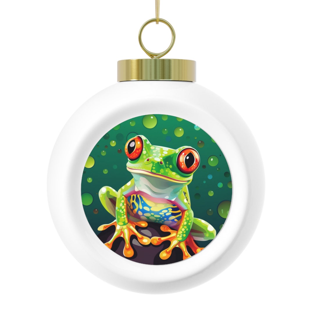 Tree Frog Ceramic Christmas Ornament - Wildlife Keepsake Gift - Etsy