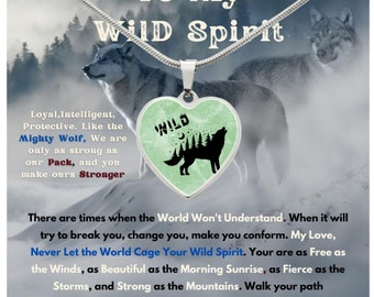 Wolf Message Card - Etsy