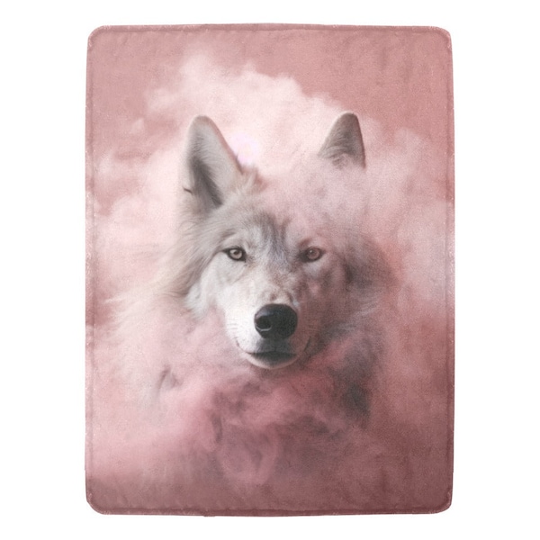 Pink Wolf Plush Etsy