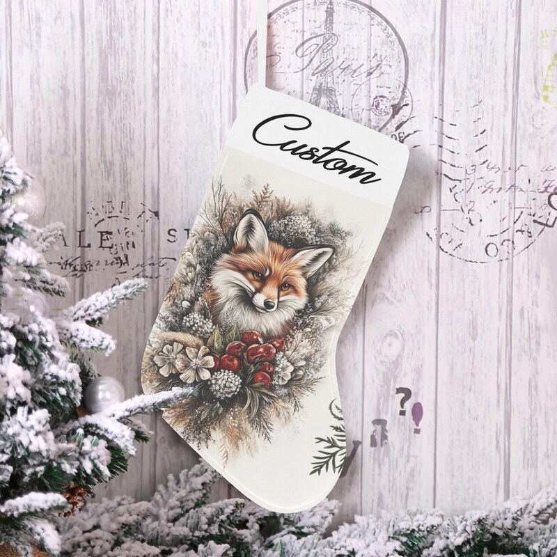 Christmas Stocking Fox - Etsy