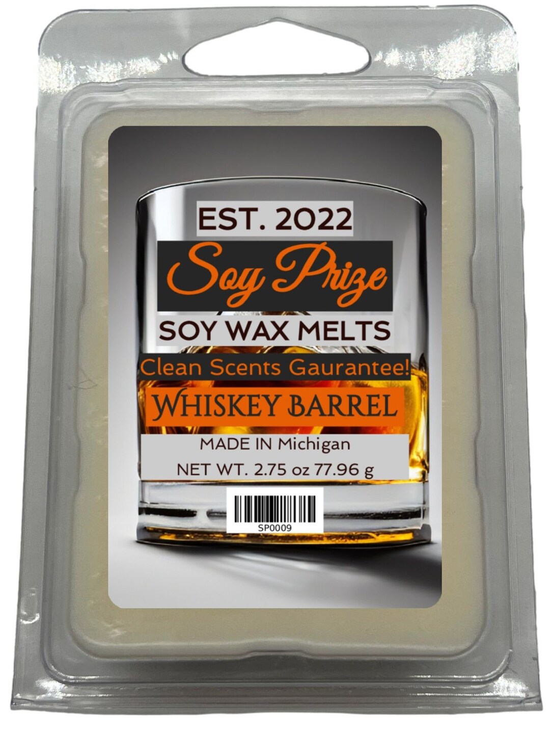 Soy Whiskey Barrel Wax Melt Tarts Clean Scent 275 Oz Soy Prize Brand - Etsy