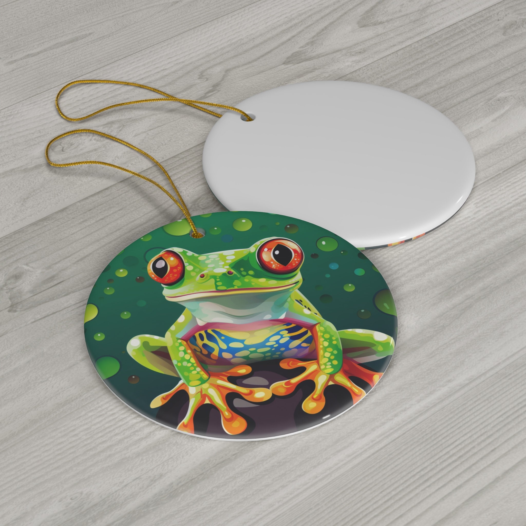 Tree Frog Ceramic Ornament Christmas Ornament Tree Frog - Etsy