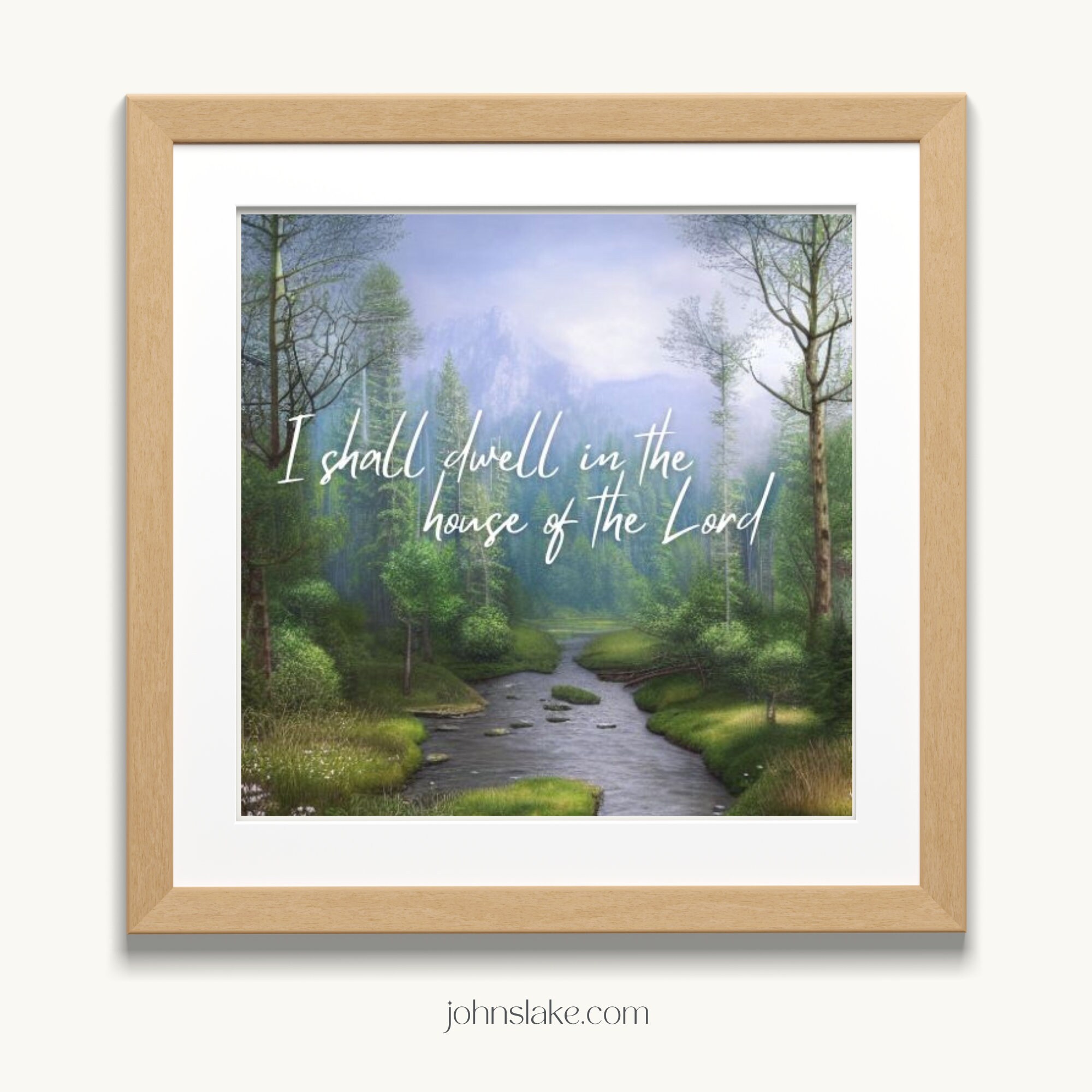 Psalm 23 Bible Verse, Psalm 23 Forest River, the Lord is My Shepherd ...