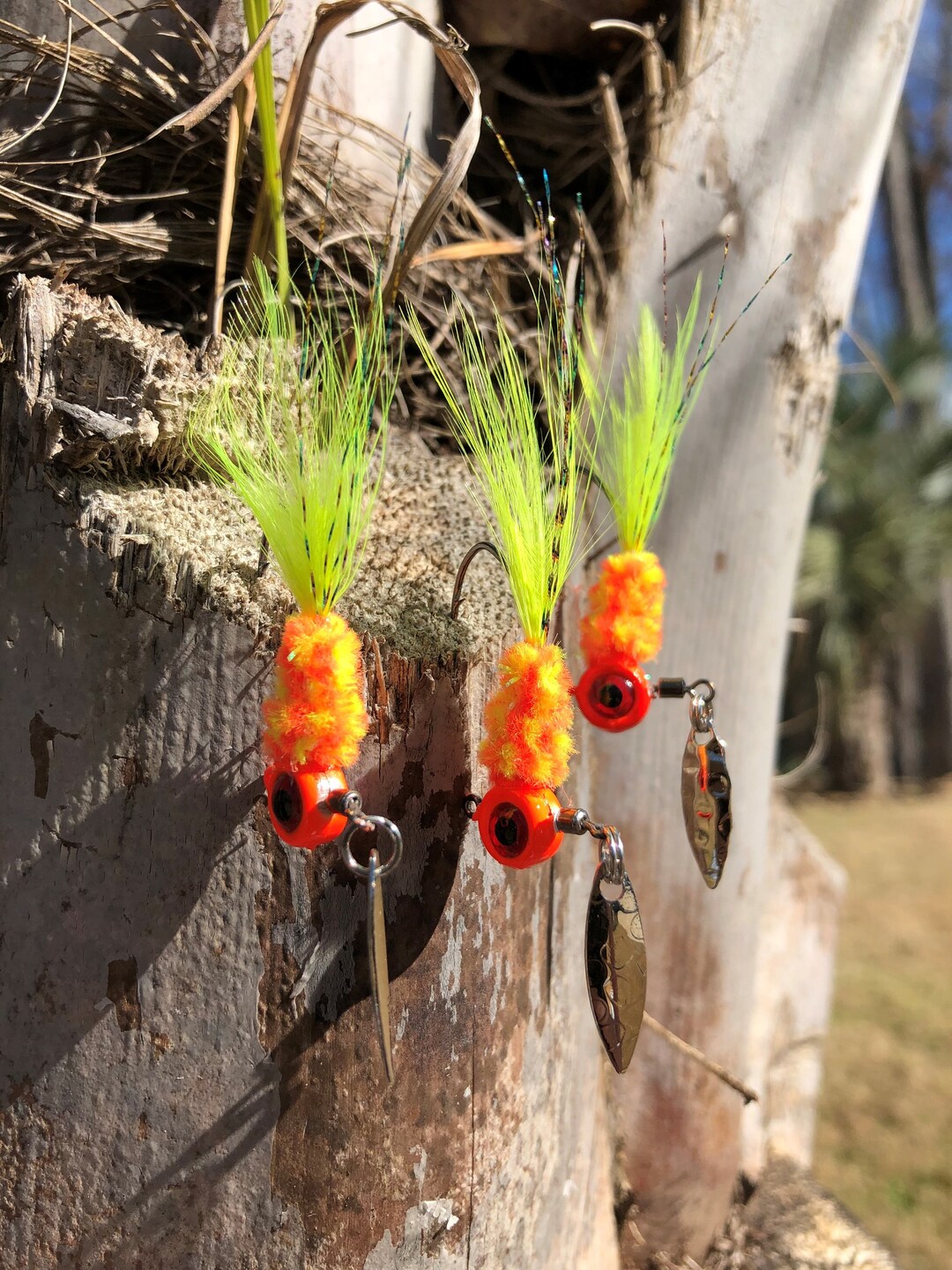 Cajun Cricket Feather Feather Jig, 3 Pack, 1/8 Ounce Bladed - Etsy