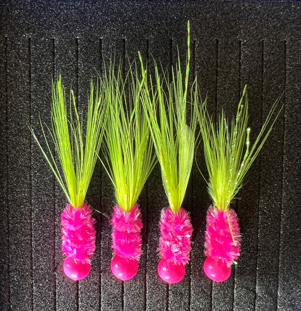 Electric Chicken Feather Jig, 4 Pack - Etsy