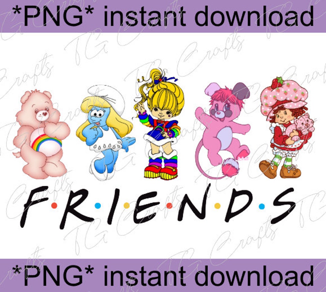 Png Digital File Instant Download 80's Friends - Etsy