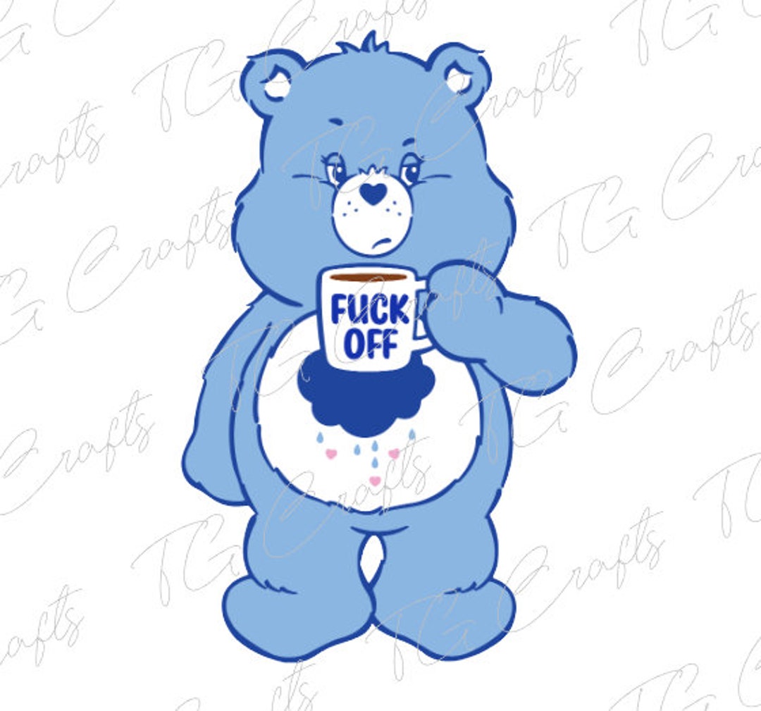 READY TO PRESS Sublimation Print Swear Bear Fck off Coffee Cup - Etsy