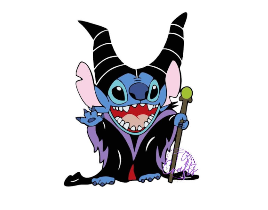 READY TO PRESS Sublimation Print - Stitch Maleficent - Etsy