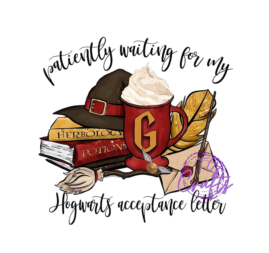 READY TO PRESS Sublimation Print- Waiting for Hogwarts Letter G - Etsy