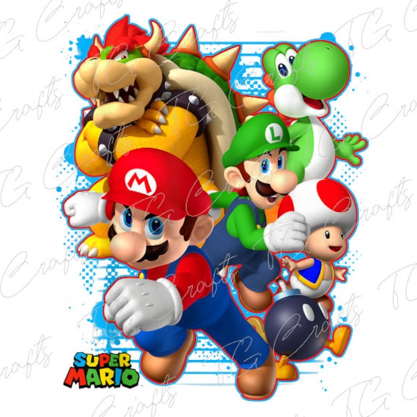 Super Mario Decal - Etsy