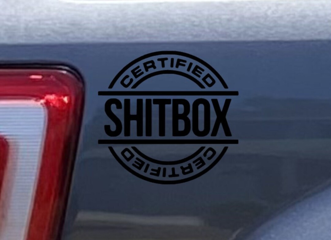 Certified Shitbox Vinyl Car Decal - Etsy