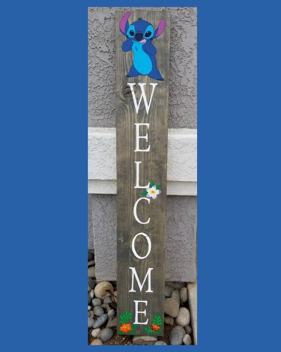 Stitch Welcome Porch Sign | Etsy