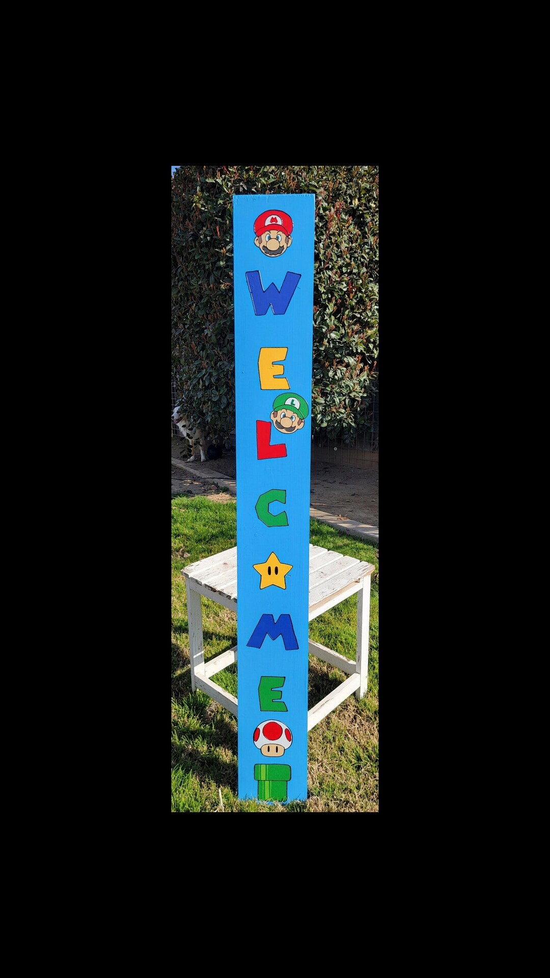 Super Mario Bros Welcome Porch Sign - Etsy