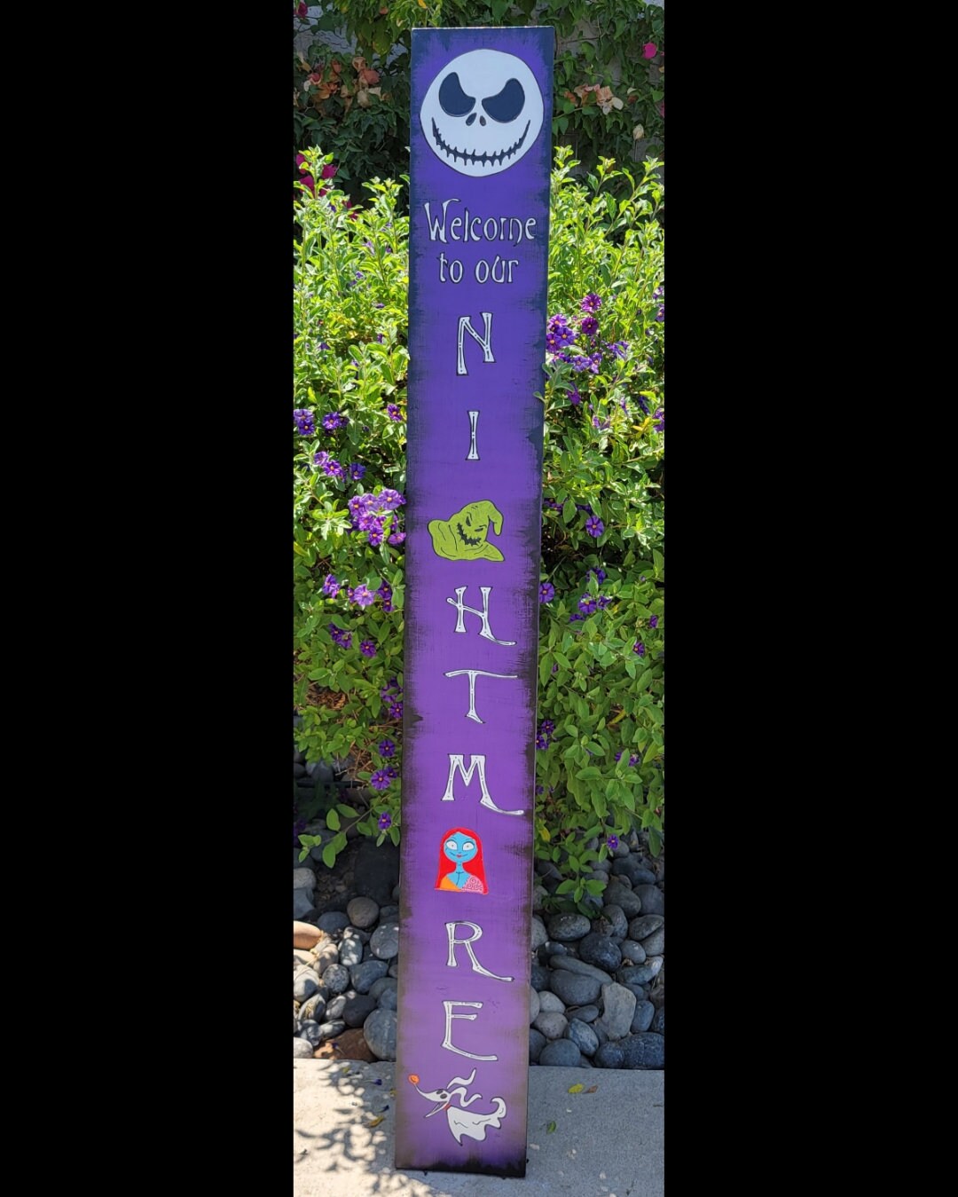 Welcome to Our Nightmare Porch Sign/nightmare Before Christmas - Etsy