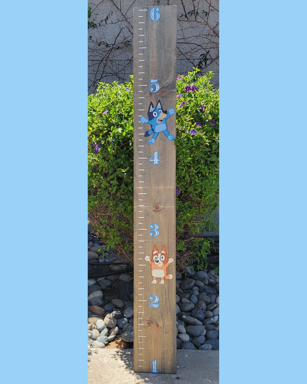 Bluey Dog Growth Chart Porch Sign/leaner - Etsy