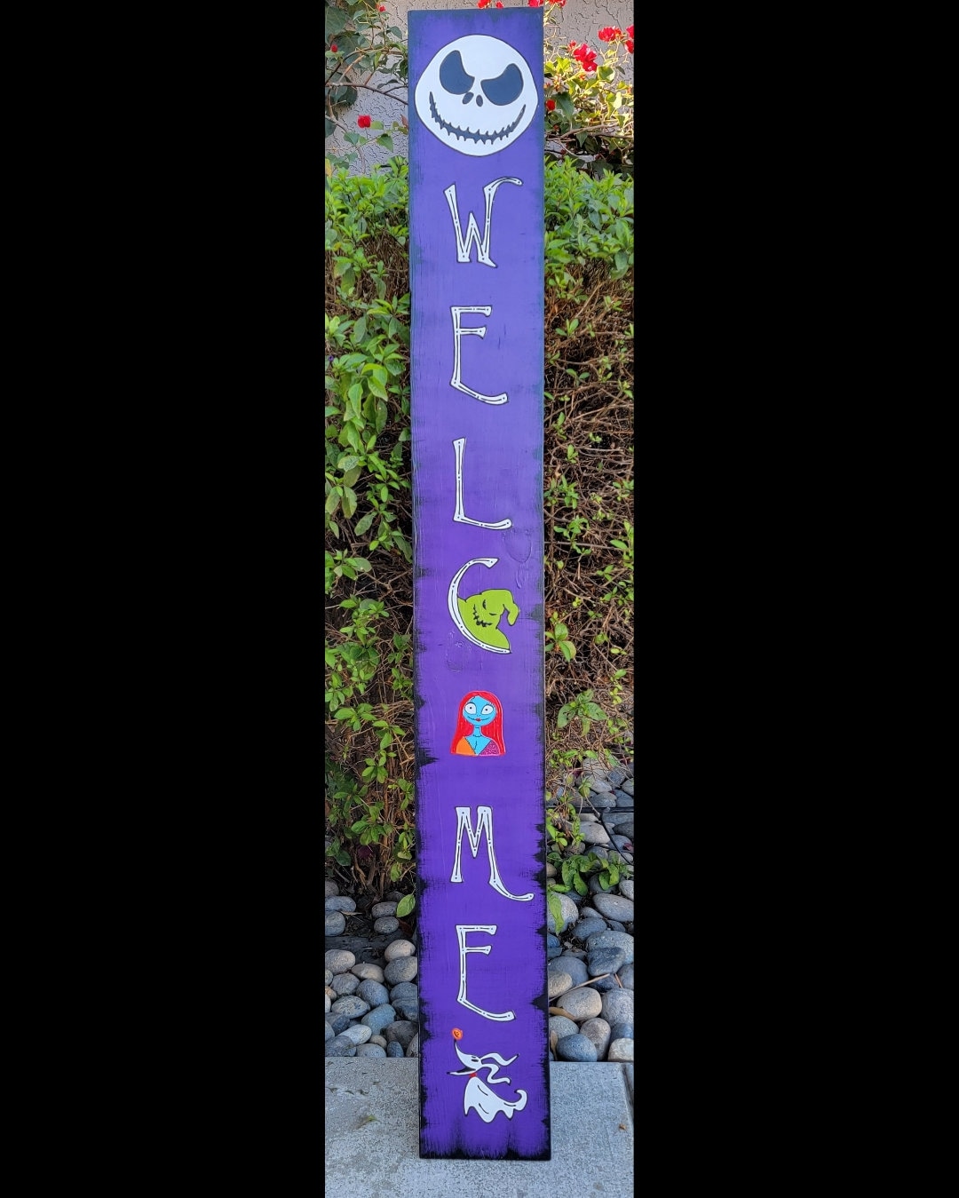 Nightmare Before Christmas Welcome Porch Sign - Etsy